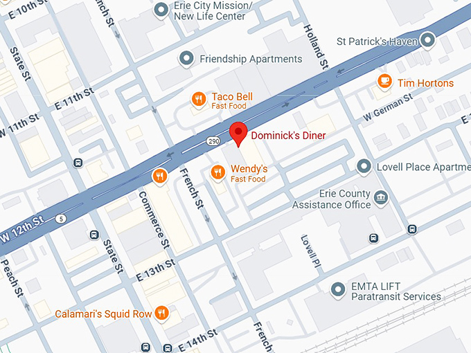 16. dominick's diner, llc map