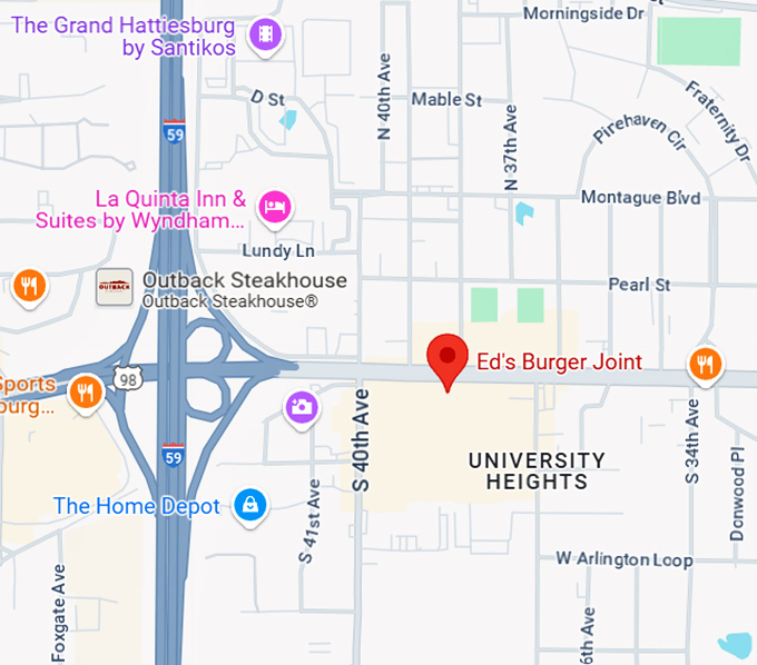16. ed's burger joint map