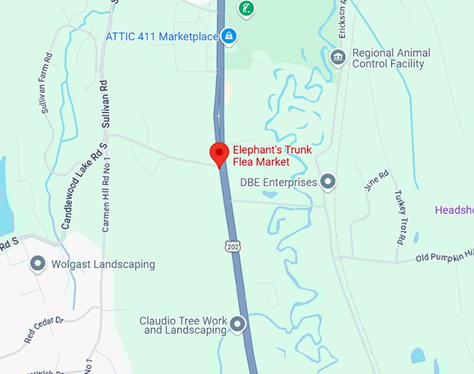 16. elephant's trunk flea market map