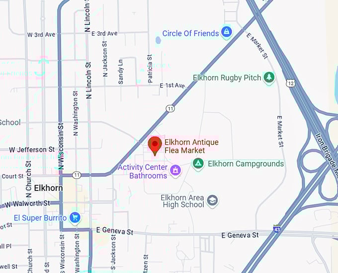 16. elkhorn antique flea market map