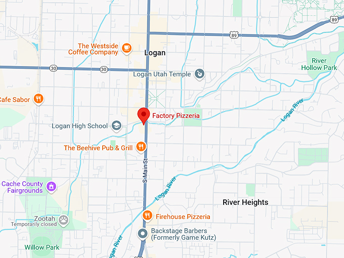 16. factory pizzeria map