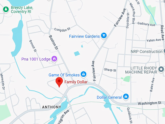 16. family dollar (635 washington st) map