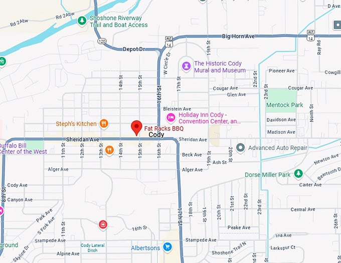 16. fat racks bbq map