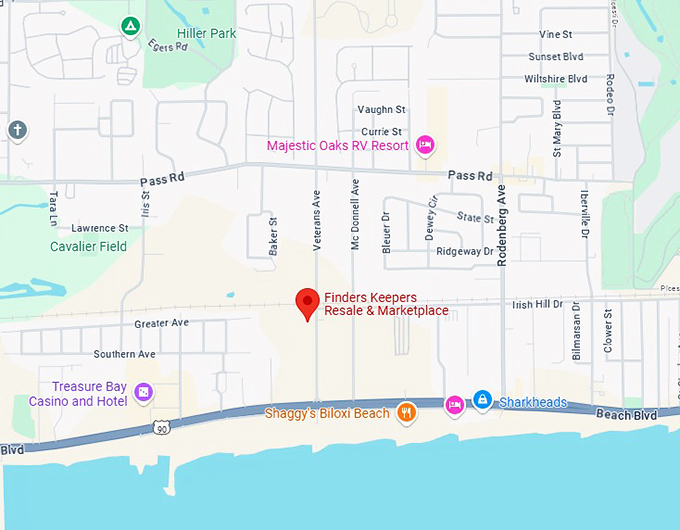 16. finders keepers resale & marketplace map