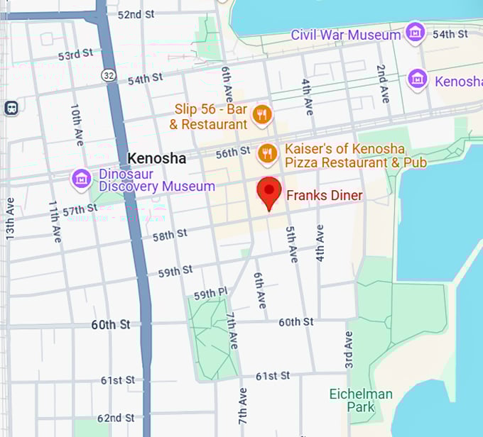 16. franks diner map