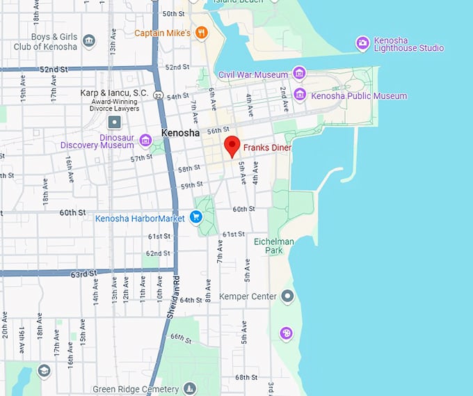 16. franks diner map