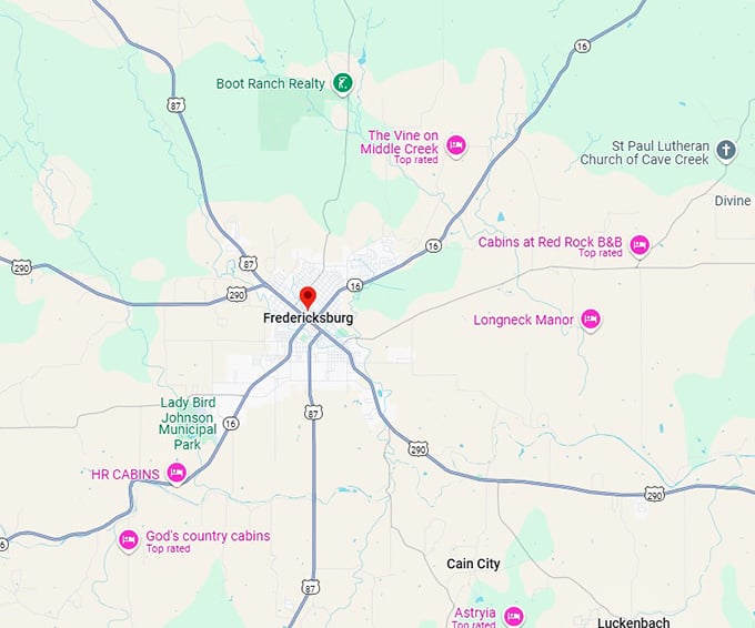 16. fredericksburg map