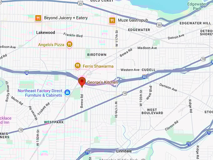 16. george's kitchen map