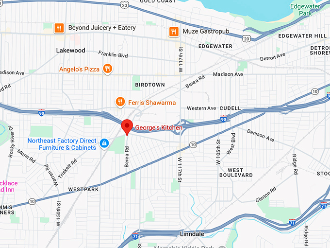 16. george's kitchen map