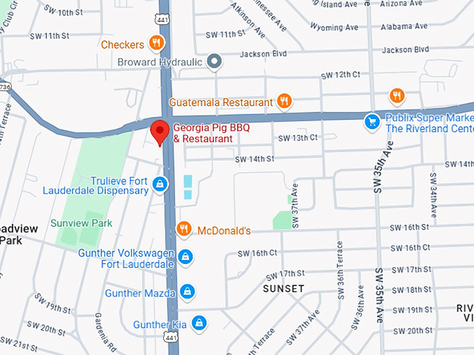 16. georgia pig bbq & restaurant map
