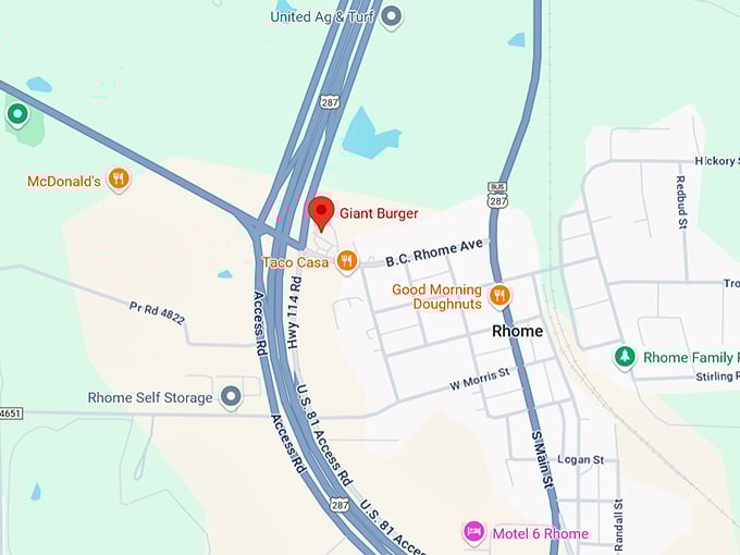 16. giant burger map