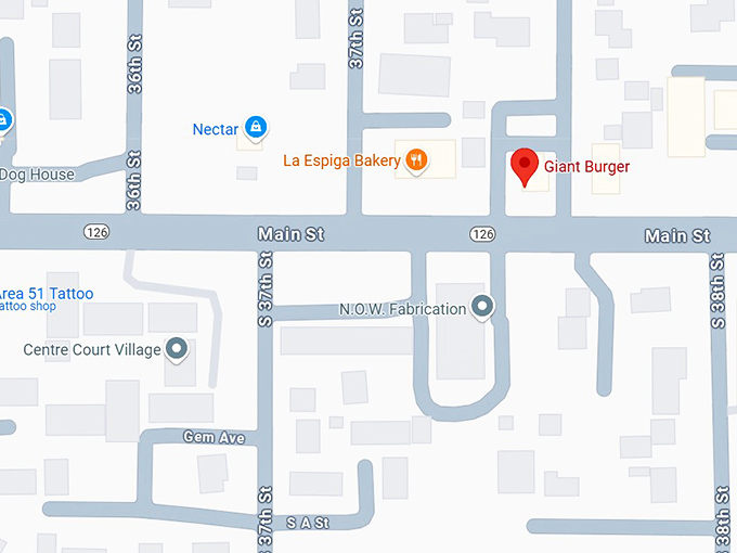 16. giant burger map