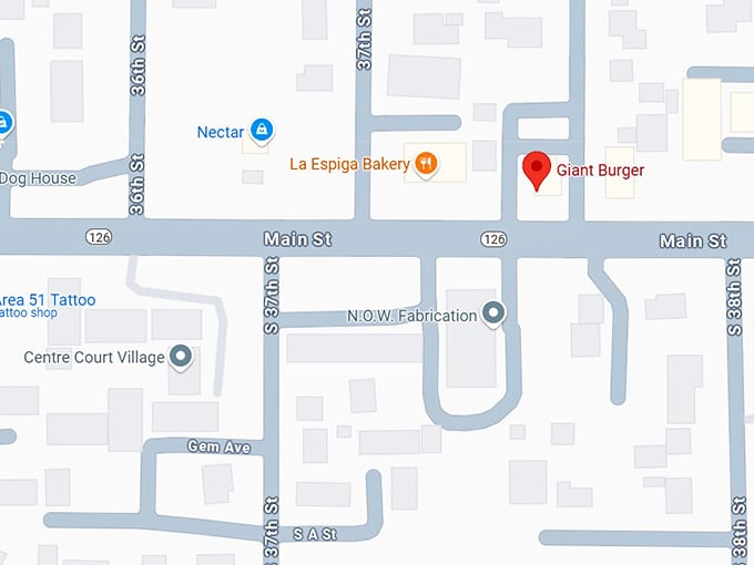 16. giant burger map