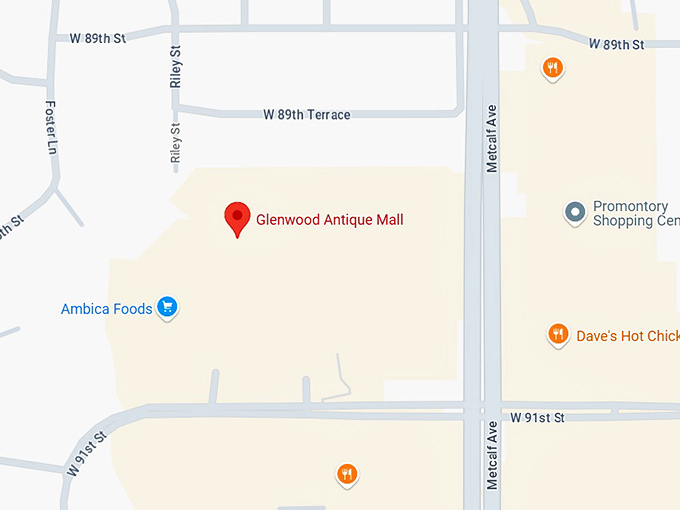 16. glenwood antique mall map