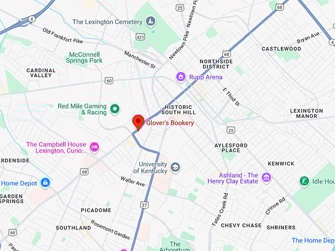 16. glover's bookery map