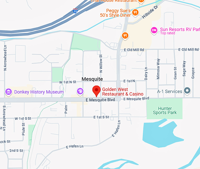 16. golden west restaurant & casino map