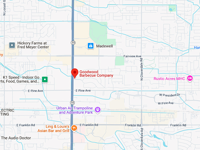 16. goodwood barbecue company map