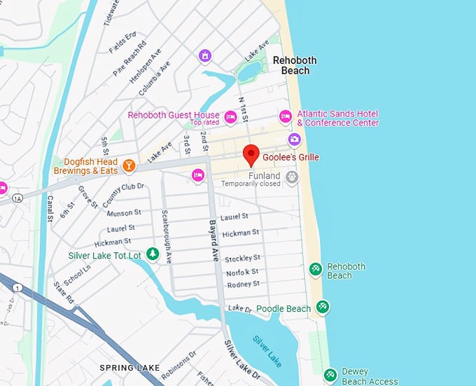 16. goolee's grille map