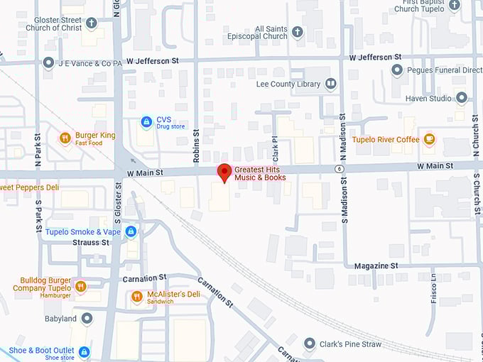 16. greatest hits music & books map