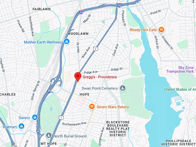 16. gregg's providence map