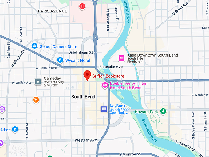 16. griffon bookstore map