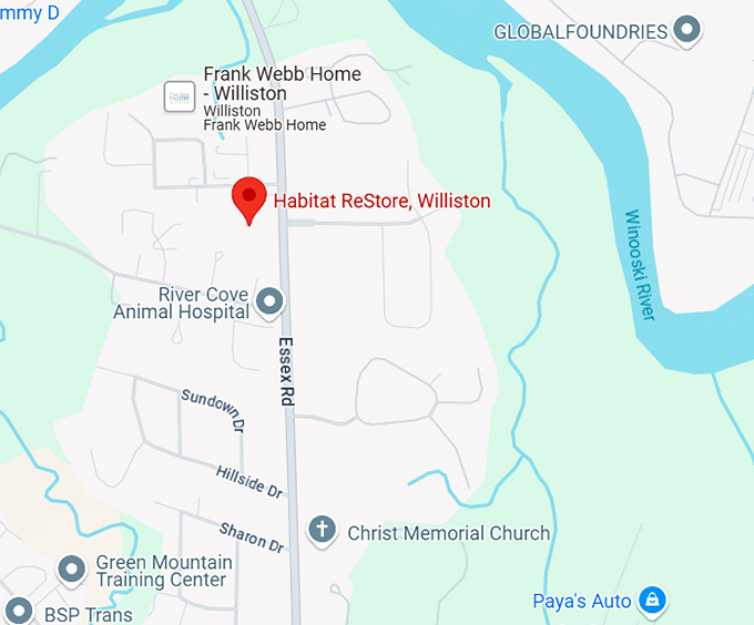 16. habitat restore, williston map