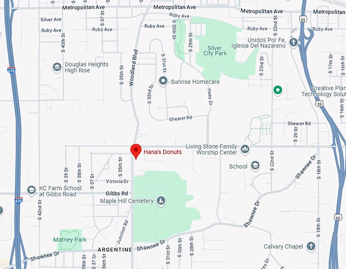 16. hana's donuts map