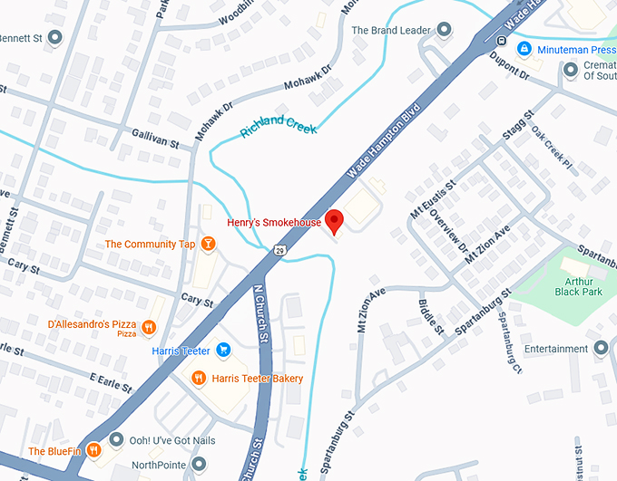 16. henry's smokehouse map