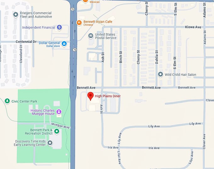 16. high plains diner map