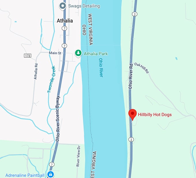 16. hillbilly hot dogs map