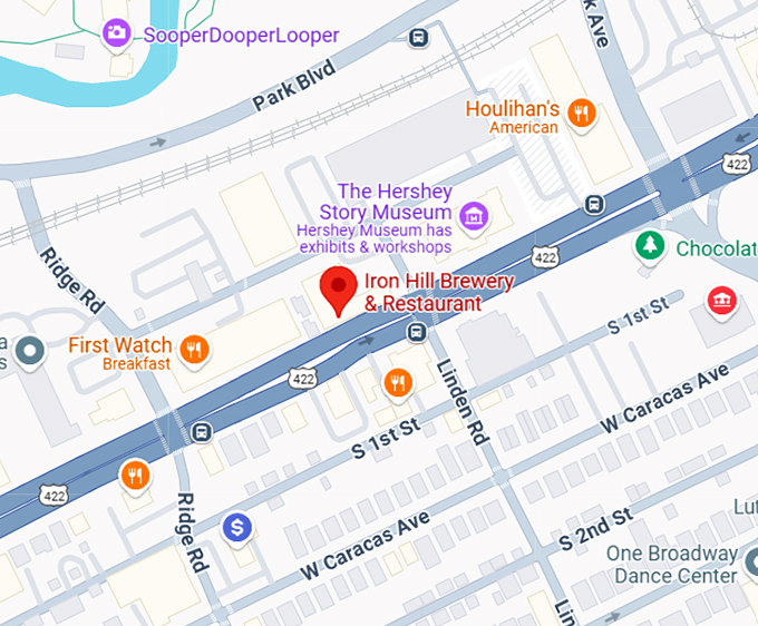 16. iron hill brewery & restaurant map