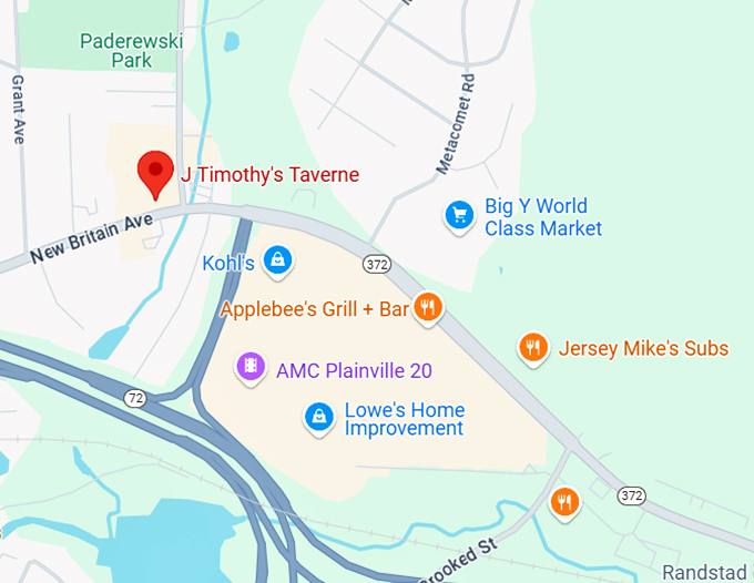 16. j timothy's taverne map