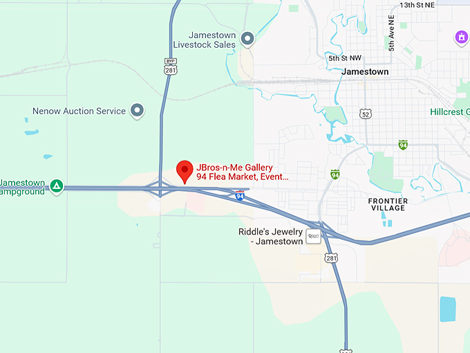 16. jbros n me gallery 94 flea market, event venue, auction house map