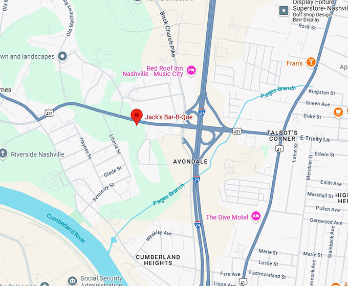 16. jack's bar b que map