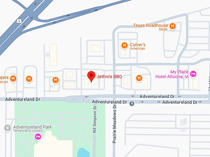 16. jethro's bbq map