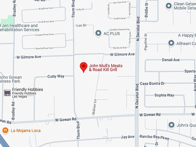 16. john mull's meats & road kill grill map