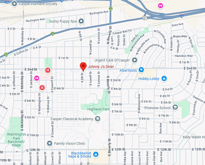 16. johnny j's diner map