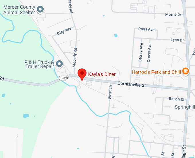 16. kayla's diner map