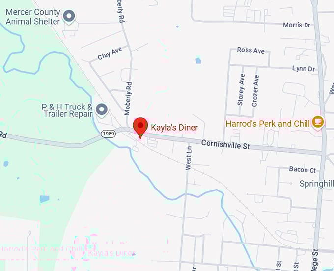 16. kayla's diner map