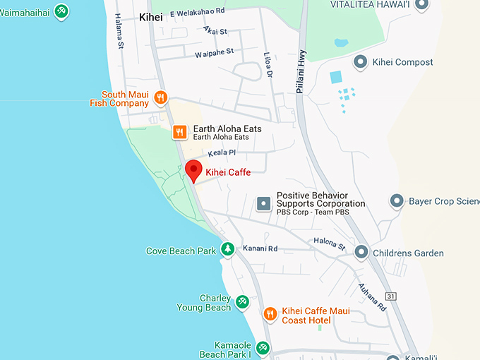 16. kihei caffe map