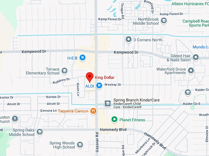 16. king dollar (2555 gessner rd) map