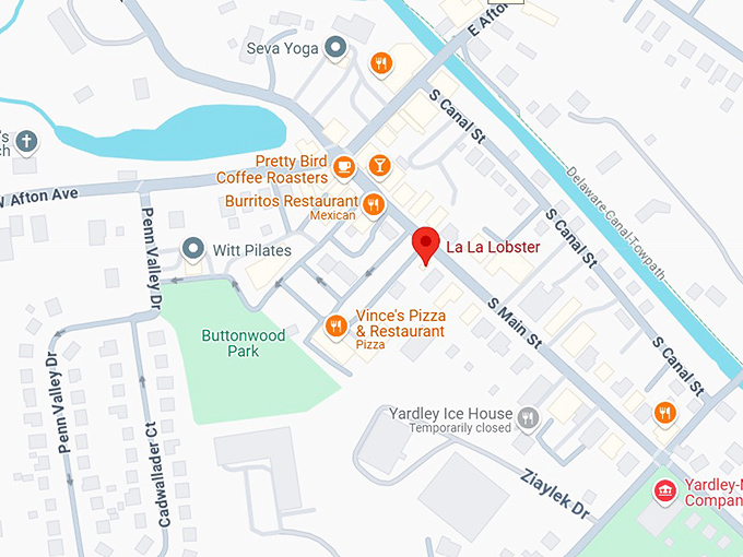 16. la la lobster map