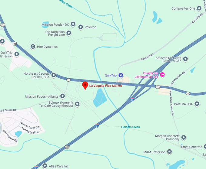 16. la vaquita flea market map