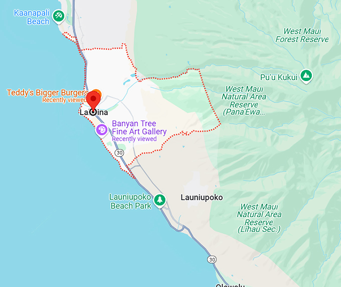 16. lahaina map