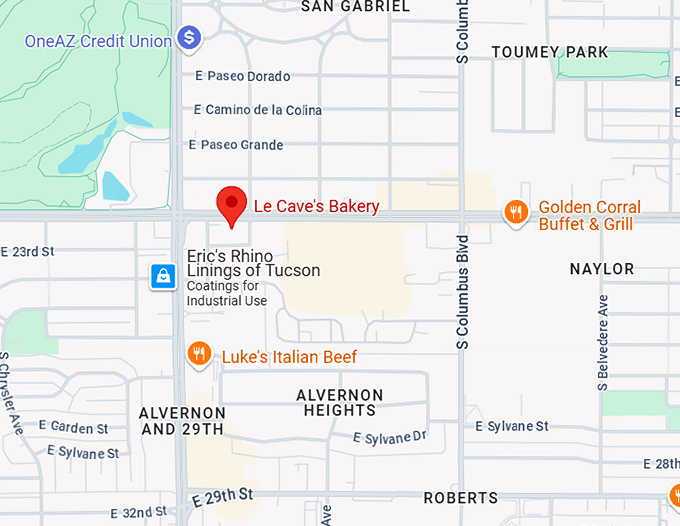 16. le cave's bakery map