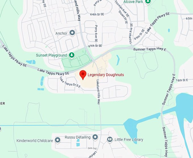 16. legendary doughnuts map