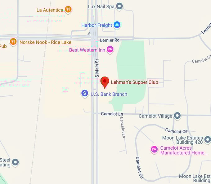 16. lehman's supper club map