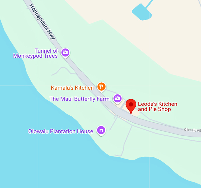 16. leoda's kitchen and pie shop map