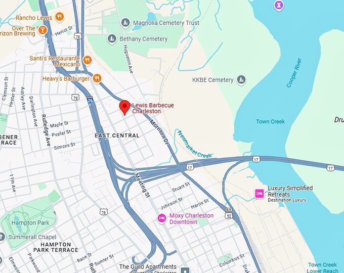 16. lewis barbecue map