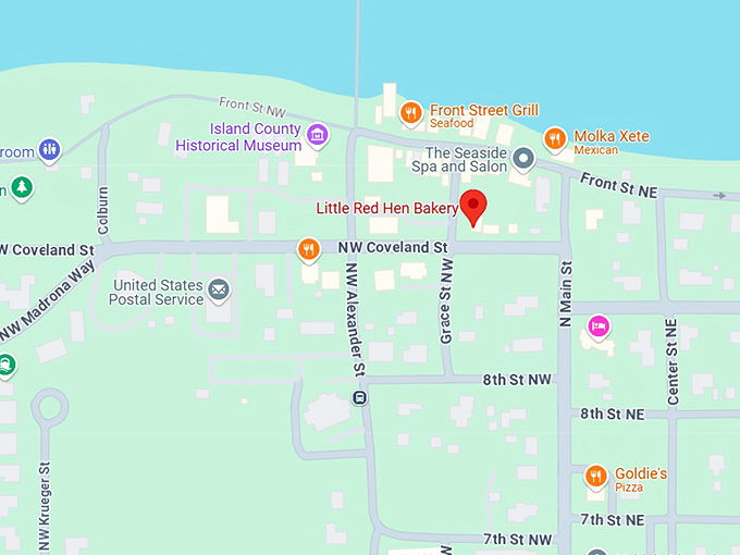 16. little red hen bakery map